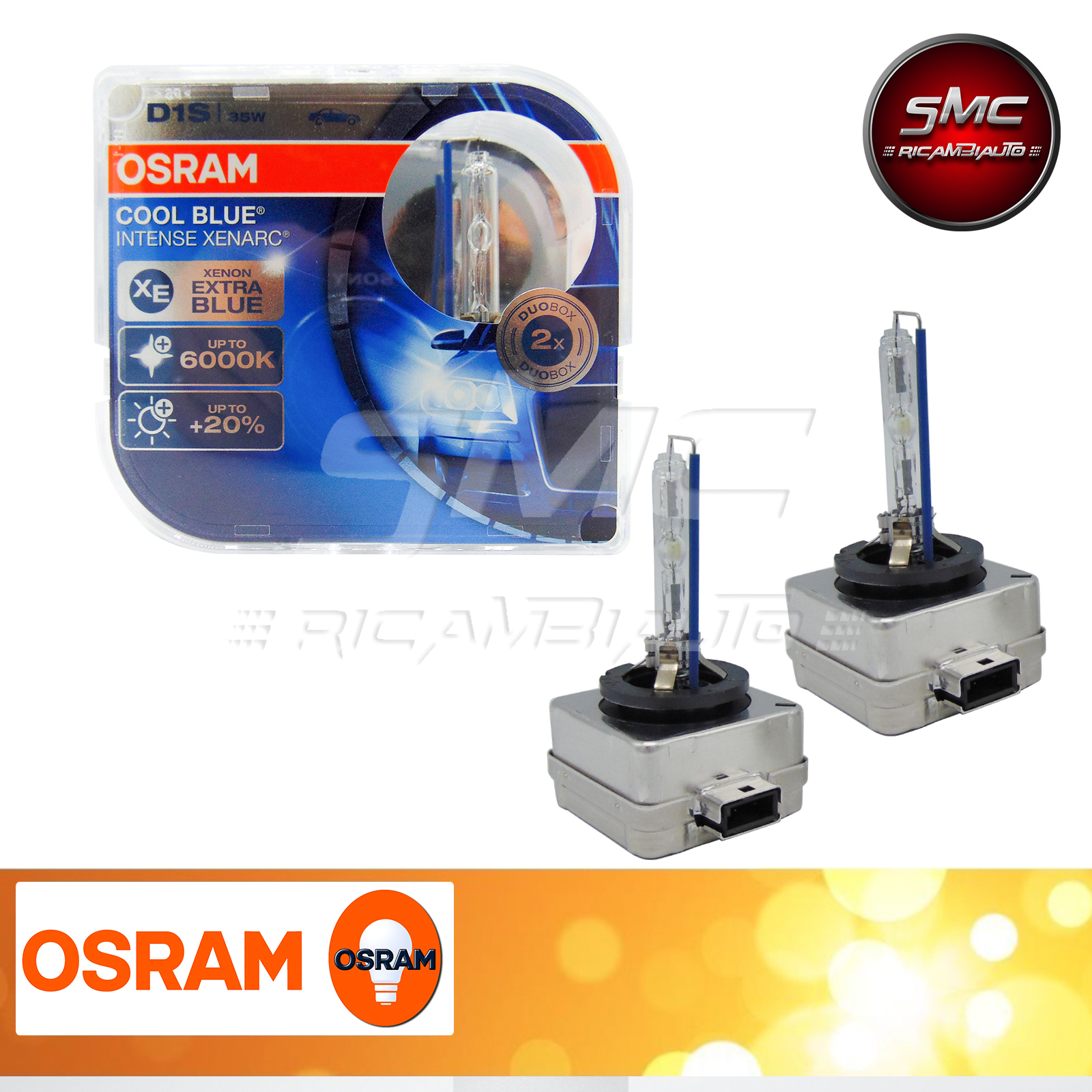 Osram 66140Cbi-Hcb D1S Cool Blue Intense 66140Cbi-Hcb - Ricambi auto SMC